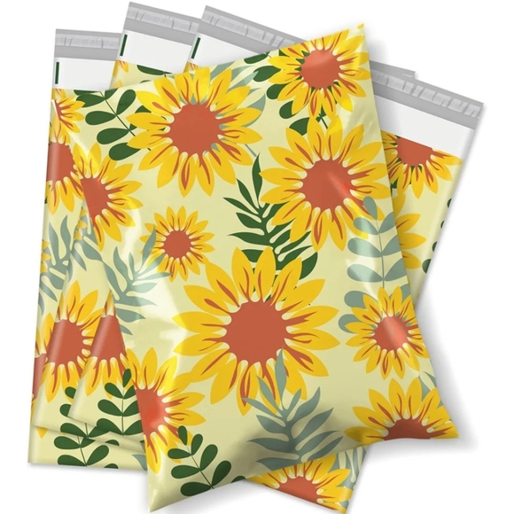 Party Supplies | Polymailers Autumn Sunflower Fall Extra Large Shipping ...